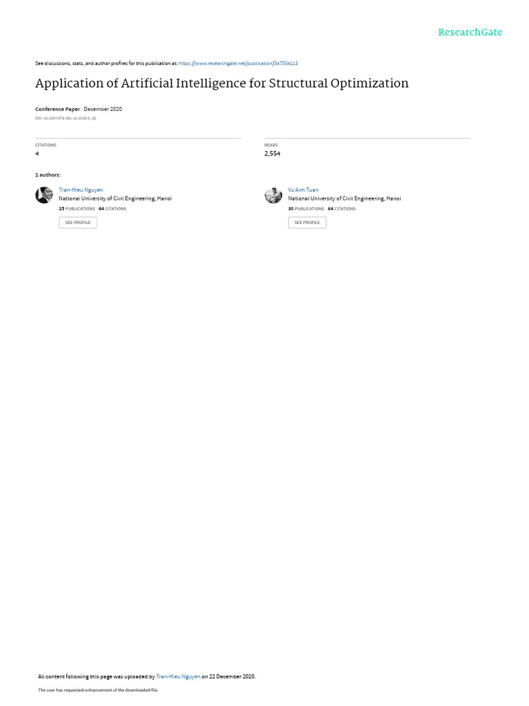 AI-Driven Structural Optimization Techniques | PDF | Artificial Intelligence | Intelligence (AI ...