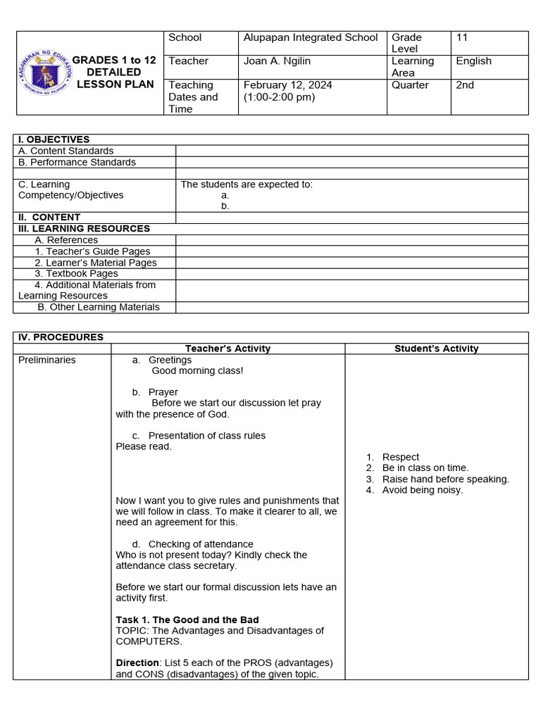 Format DLP | PDF | Essays | Learning