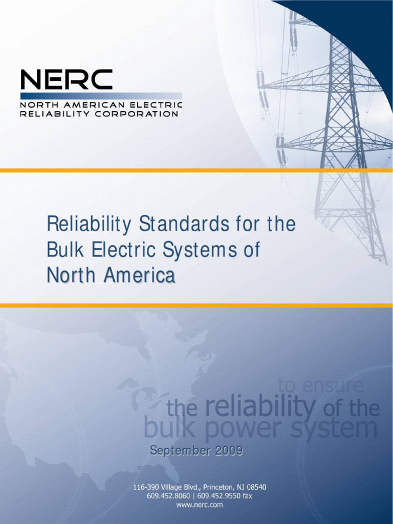 Reliability Standards Complete Set 2009sept14 | PDF | Audit ...
