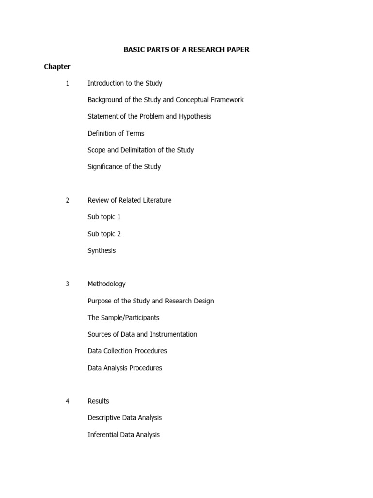 Research Paper Structure Guide | PDF | Methodology | Epistemology Of ...
