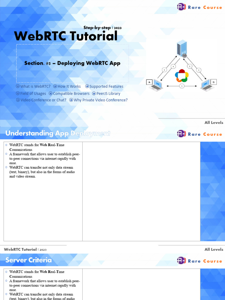5-Deploying WebRTC App | PDF | Streaming Media | Internet 5-Deploying WebRTC App | PDF | Streaming Media | Internet