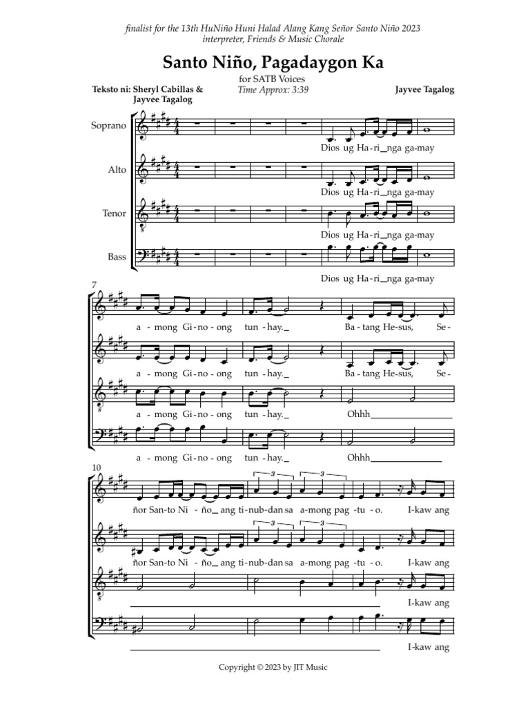 Santo Niño Songs | PDF