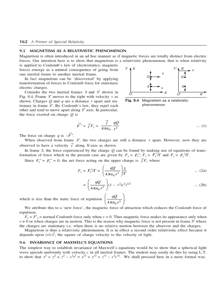 Lorentz Invariant Examples | PDF | Special Relativity | Force