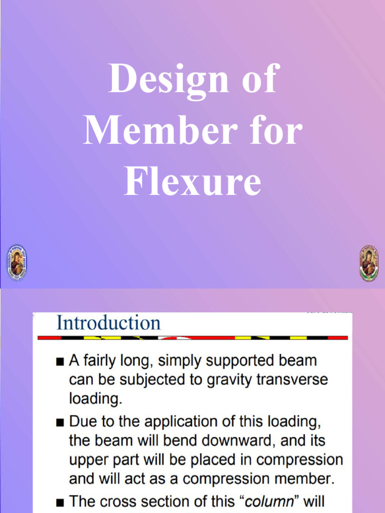 Design of Member For Flexure | PDF | Buckling | Bending