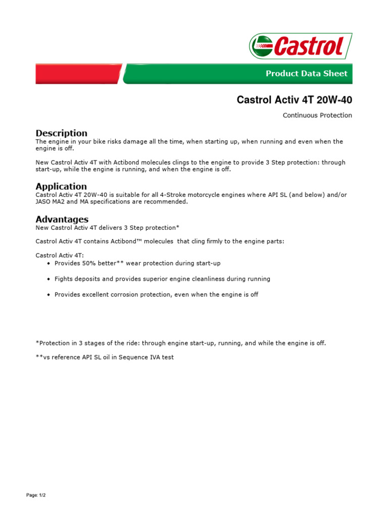 Castrol Guide | PDF