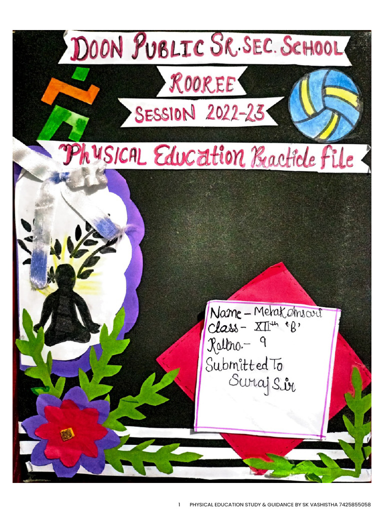 Physical Education Practical File Class 12th | PDF
