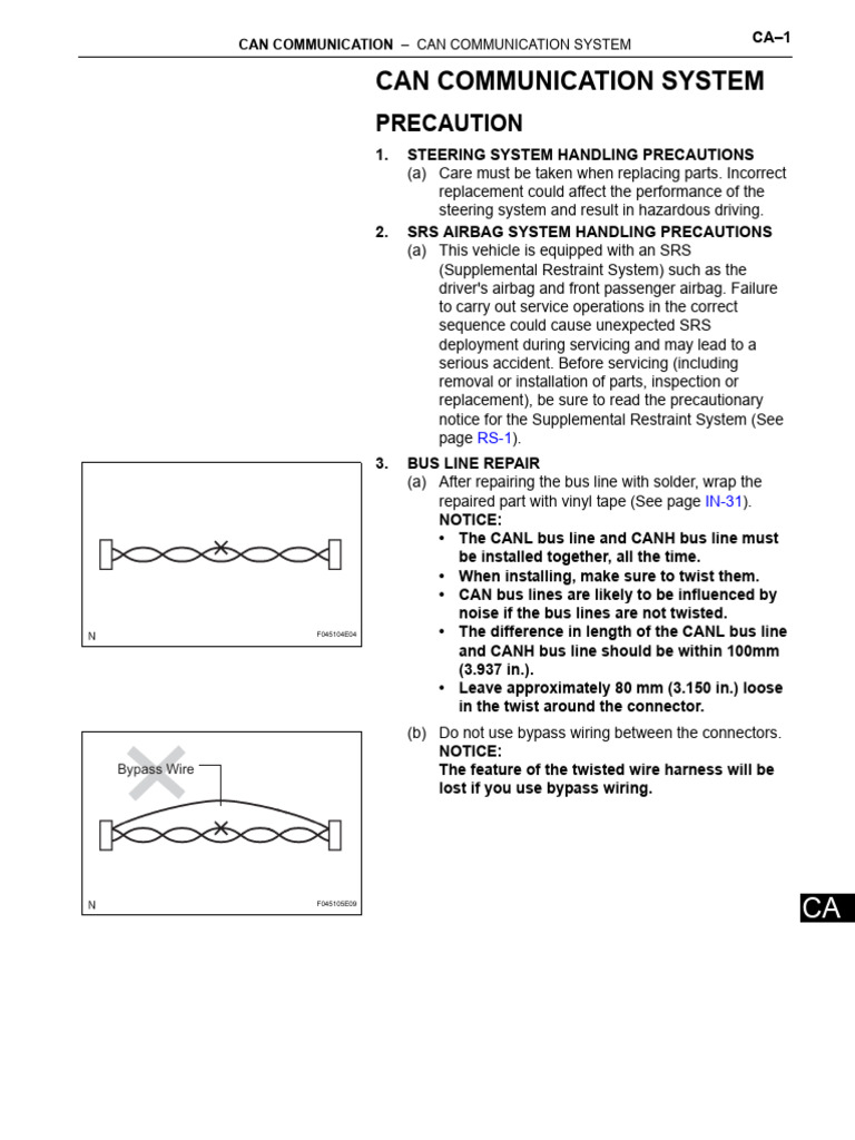 CAN Communication System | PDF | Airbag | Anti Lock Braking System