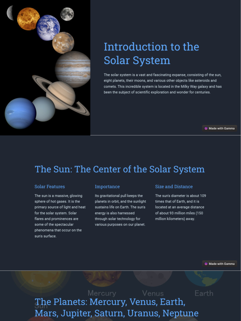 Introduction To The Solar System | Download Free PDF | Planets | Solar ...