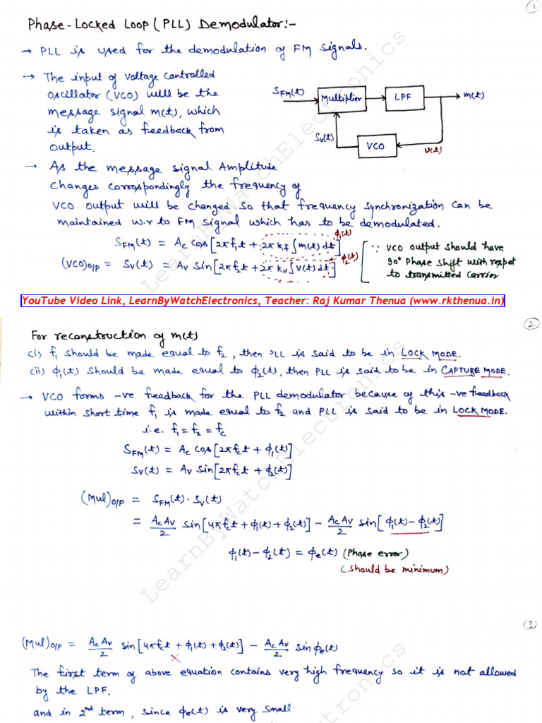 45 PLL | Download Free PDF | Electromagnetism | Sound Production Technology