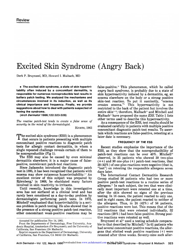 323[1] - Angry Back - Excited Skin Syndrome | Allergy | Dermatitis