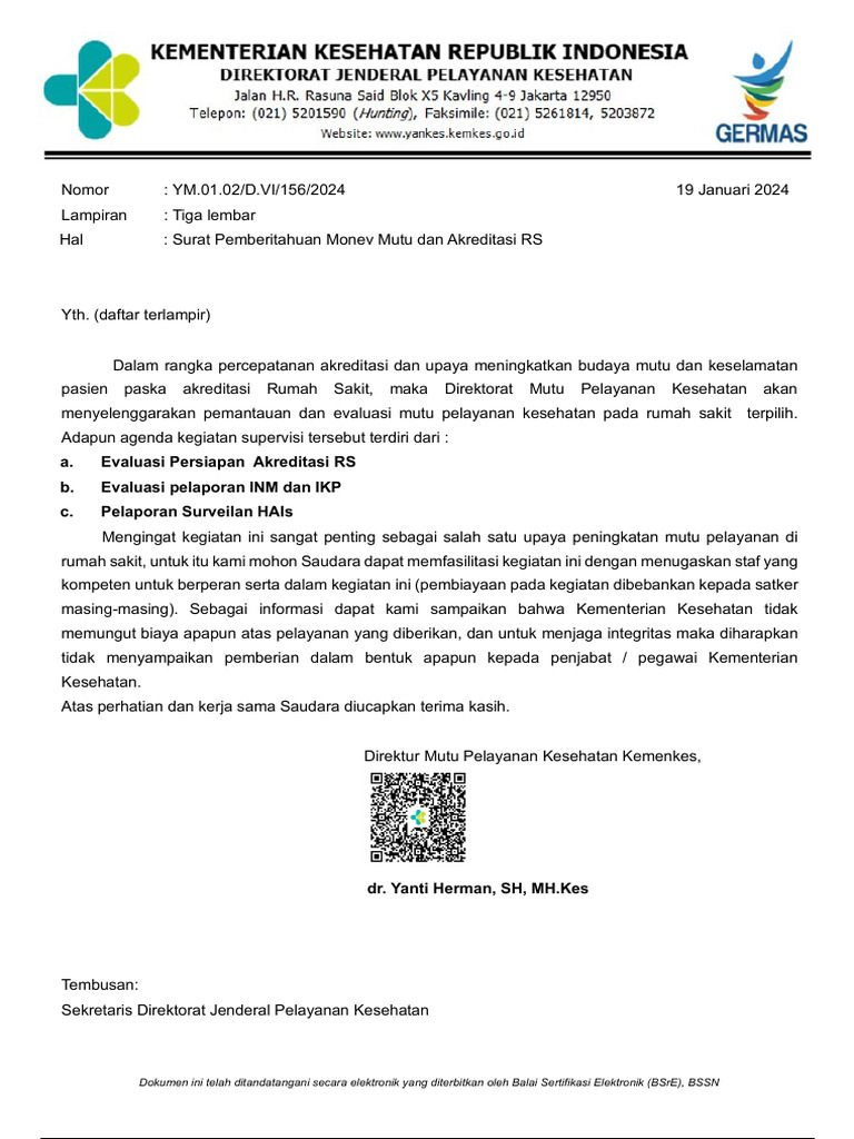 Monev Mutu dan Akreditasi RS 2024 | PDF