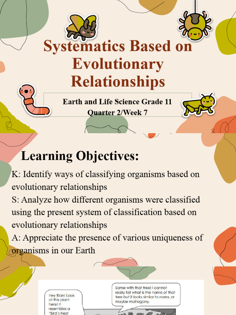 ELS Systematics-Week7 | PDF | Taxonomy (Biology) | Species