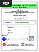 Modifiers (Note and Practice Sheet For HSC) | PDF | Verb | Adjective