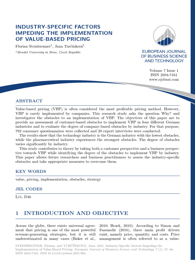 Industry-Specific Factors | PDF