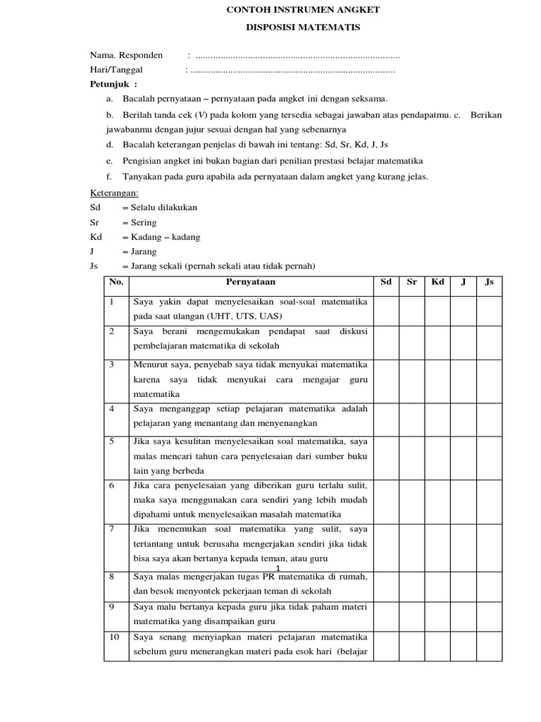 Materi 2 Instrumen Angket | PDF