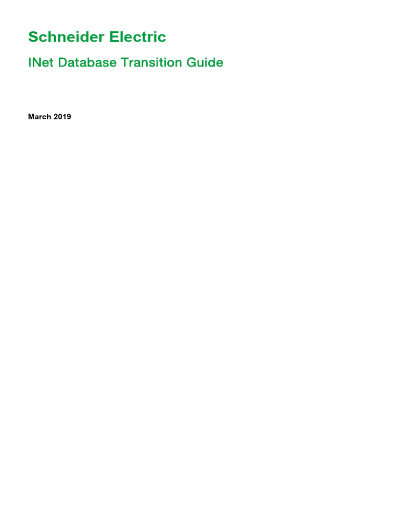INet Database Transition Guide | PDF | Databases | Microsoft Sql Server