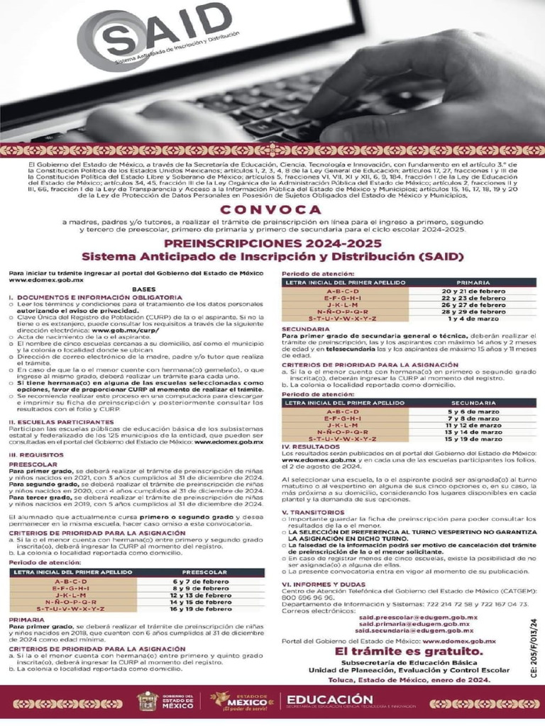 Said 2024 2025 | PDF