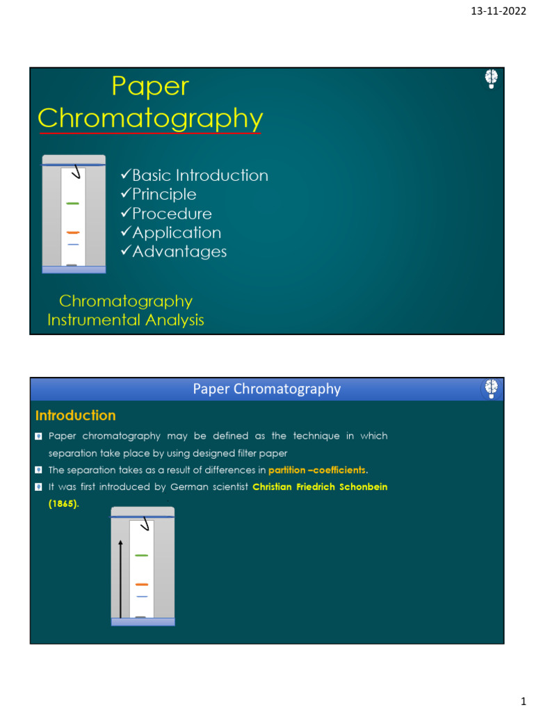 Paper-Chromatography | PDF | Chromatography | Analytical Chemistry