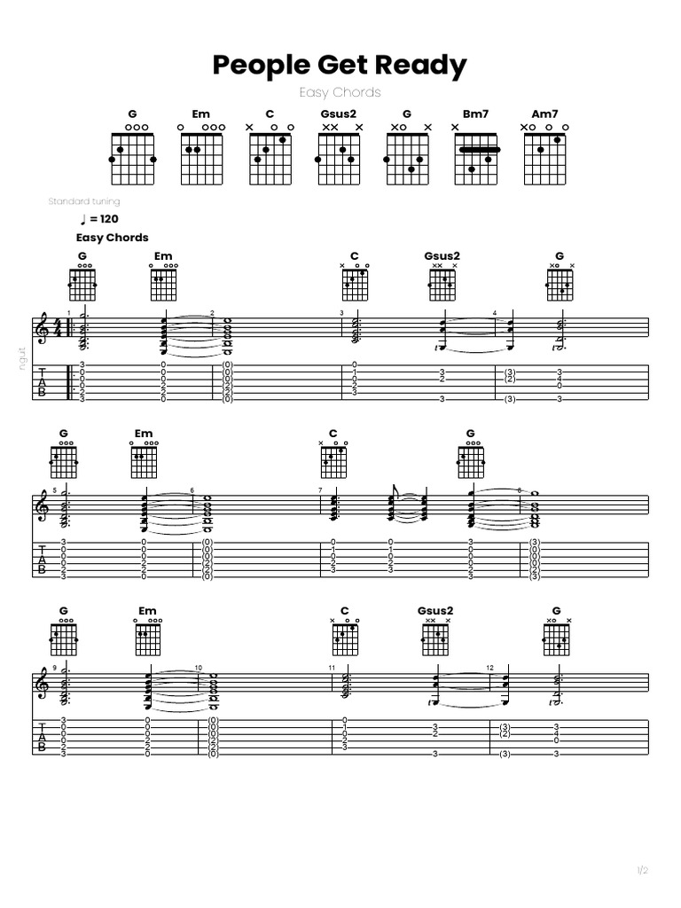 People Get Ready Guitar Chords Guide | PDF | Celtic Musical Instruments ...