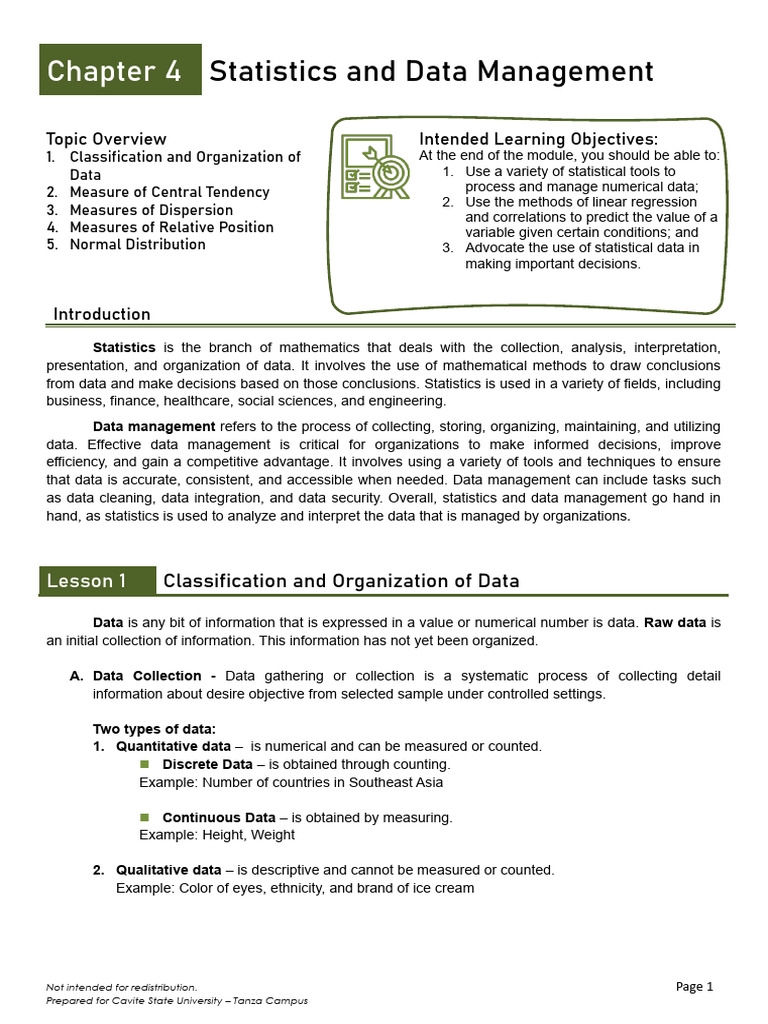 Chapter 4 Full Gned 03 | PDF | Statistics | Mean