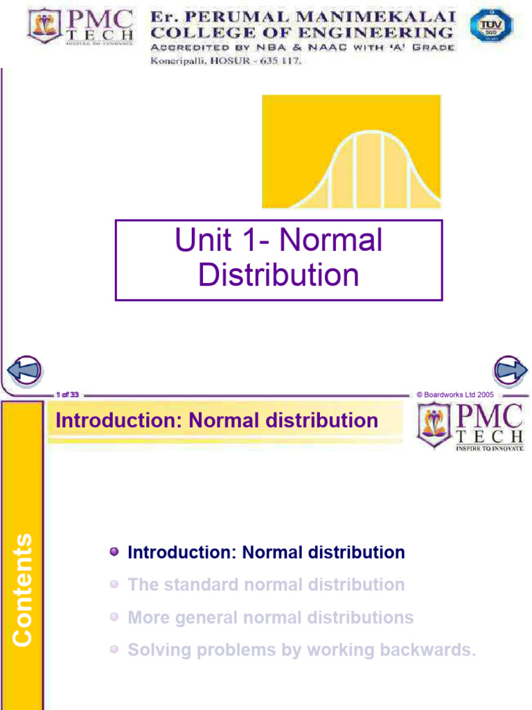 Unit 1 - Normal Distribution | PDF | Normal Distribution | Standard Deviation