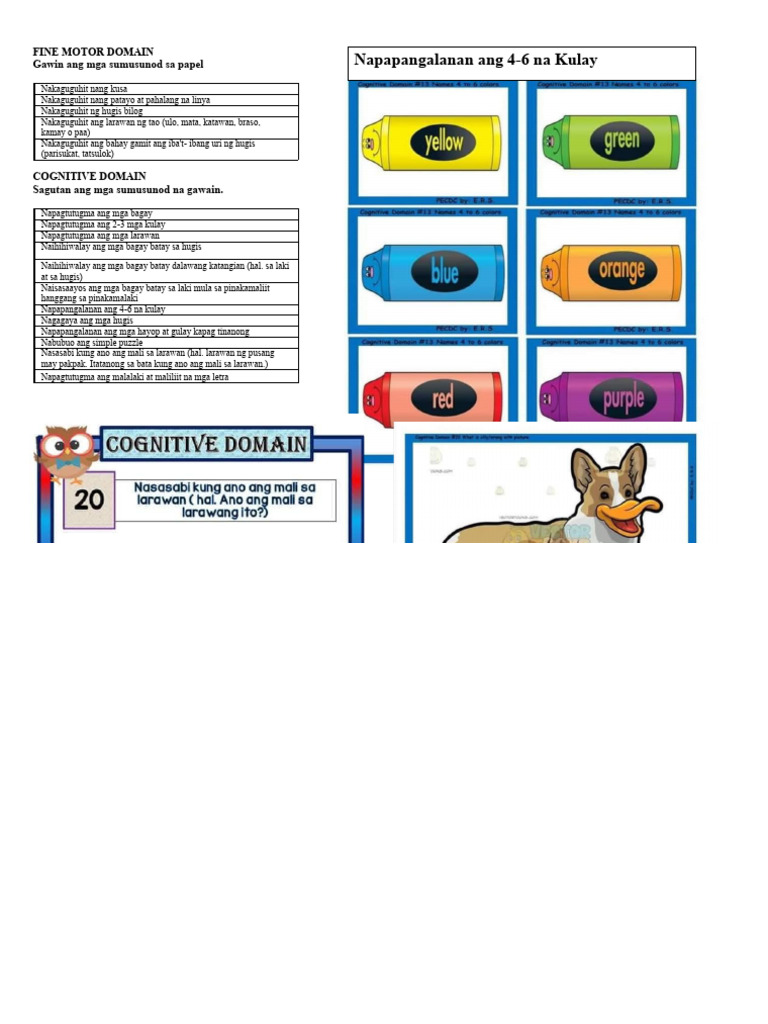 Eccd Worsheets Post | PDF