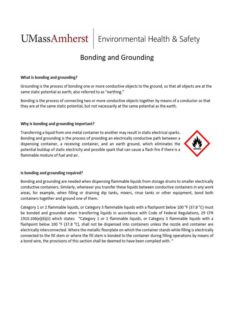 Bonding and Grounding Fact Sheet | PDF | Electrical Conductor | Materials