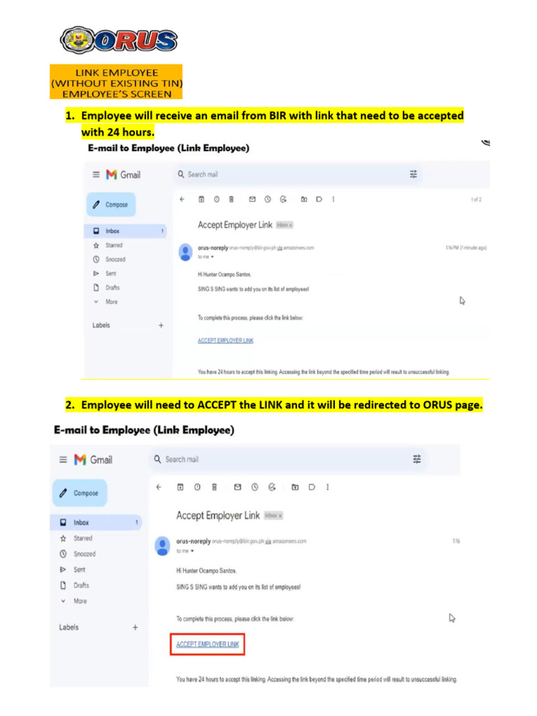 Orus - Employee Guide | PDF