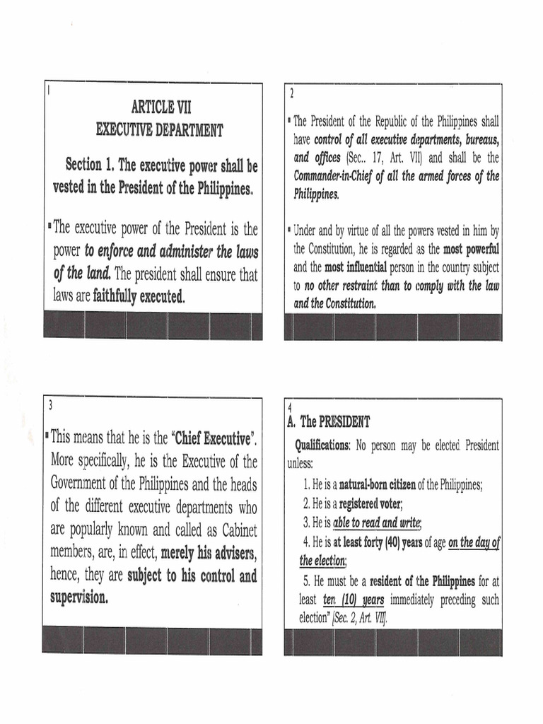 PH CONSTI Article 7-8-9 | PDF
