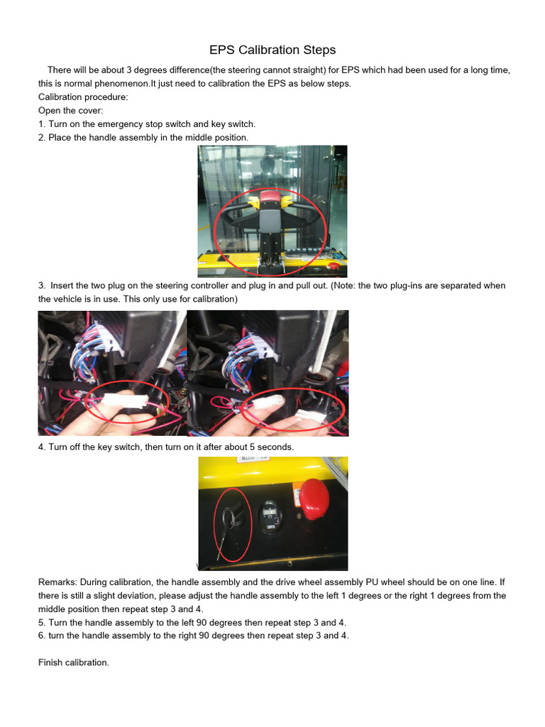 EPS Calibration Steps | PDF