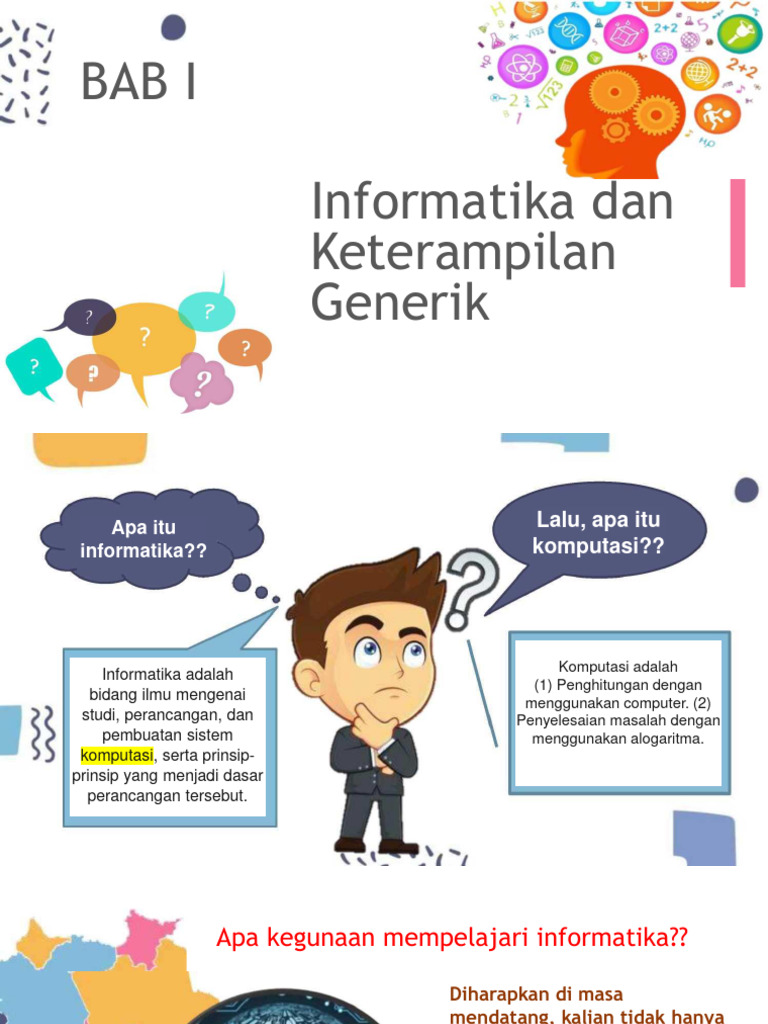 Bab 1 - Informatika Dan Keterampilan Generik | PDF
