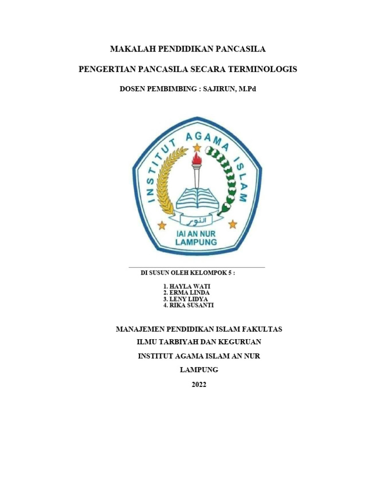Makalah Pancasila Kel. 5 | PDF