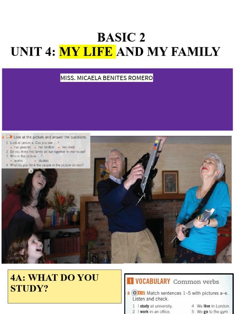 Family and Study Vocabulary Guide | PDF