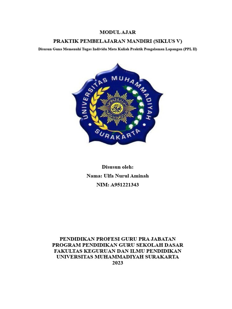 Modul Ajar PM Siklus V | PDF