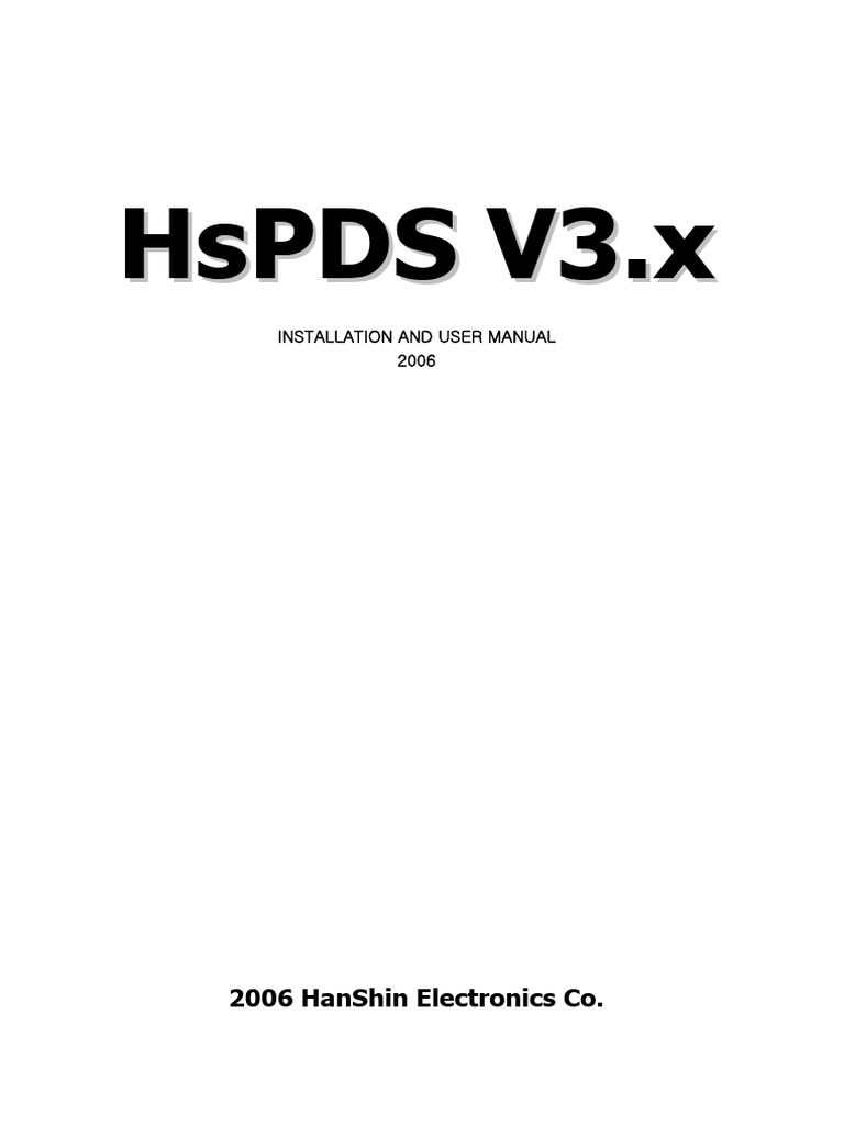 HsPDS 사용설명서-English | PDF | Cursor (User Interface) | Menu (Computing)