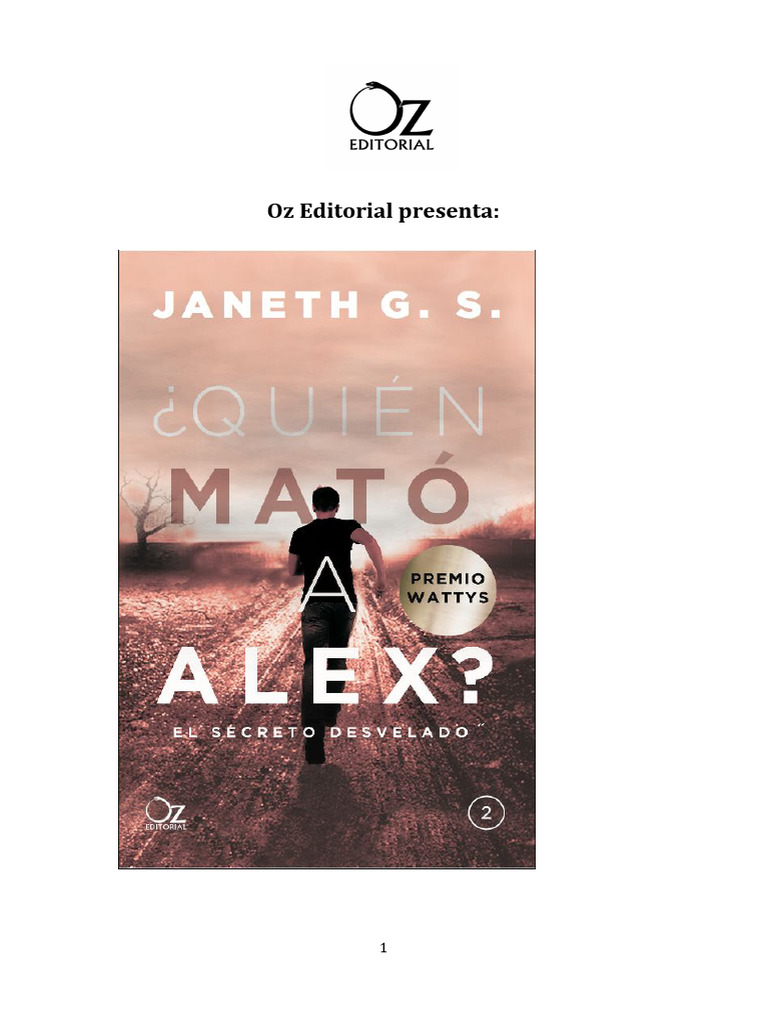Quien Mató A Alex? 2da Parte | PDF | Suspense (Género) | Novelas
