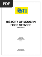 1.1 Culinary History Timeline | PDF | Cuisine | Restaurants