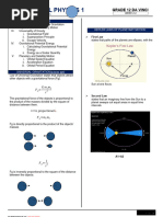 Class 11 Gravitation Formula Sheet | PDF | Newton's Law Of Universal ...