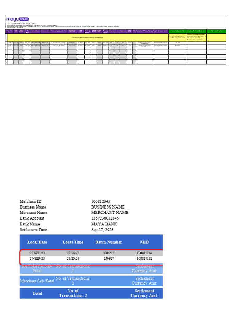 Maya Business Manual Refund Form | PDF | Currency | Taxes
