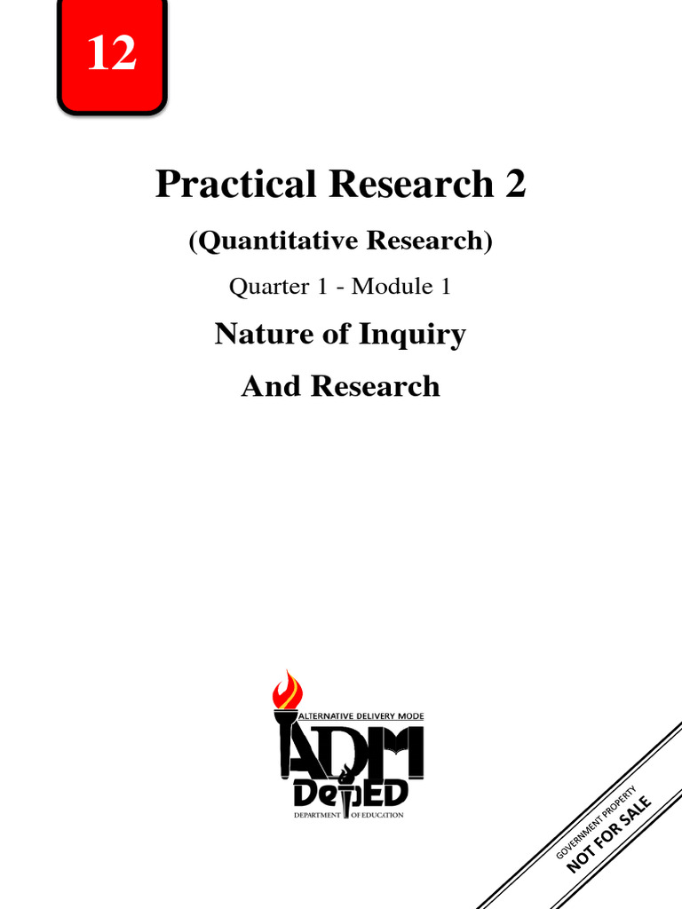 Practical Research2 Modules 1ST Quarter | PDF | Dependent And Independent Variables | Statistics