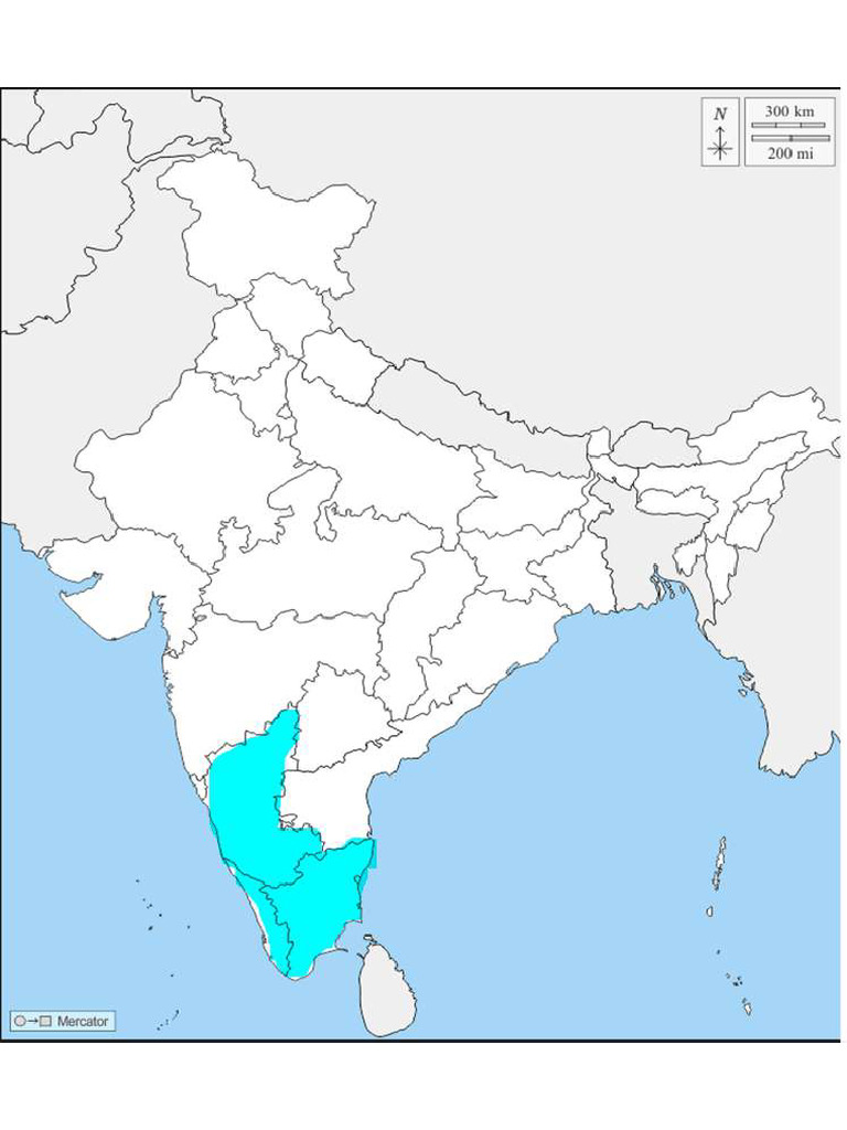 Major Rubber Producing States Class 10 Map Work | PDF