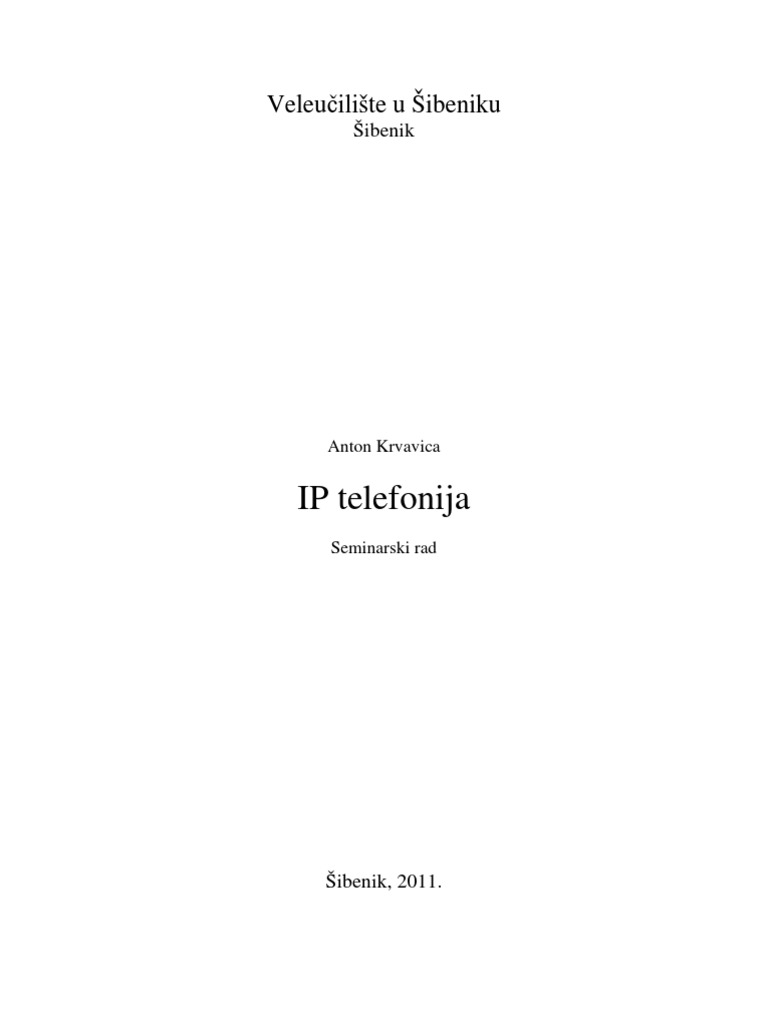 Ip Telefonija | PDF