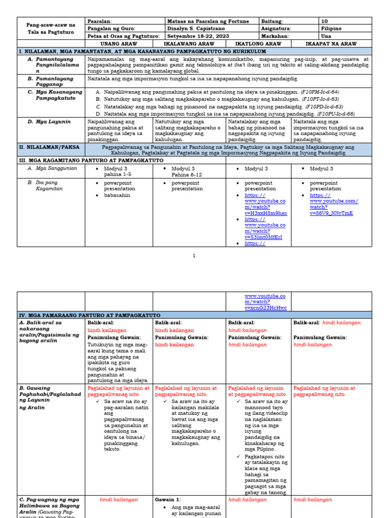 Q1 Week4 Sept18-22,2023 | PDF