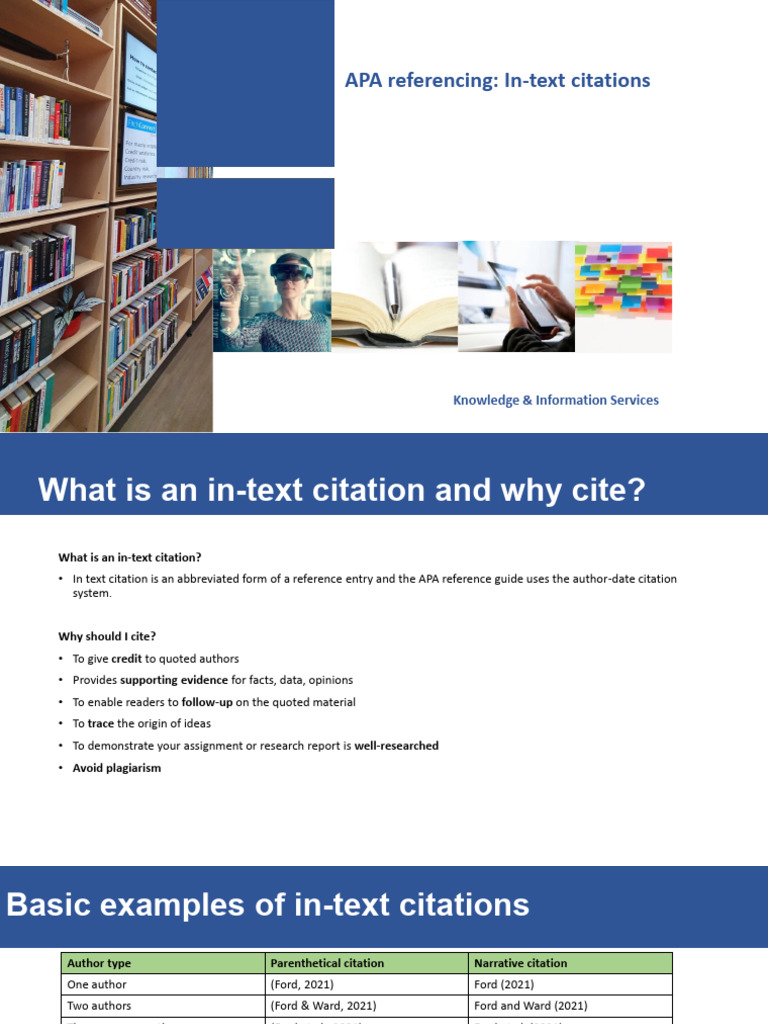 In - Text Citations - 2021 | PDF | Citation | Apa Style