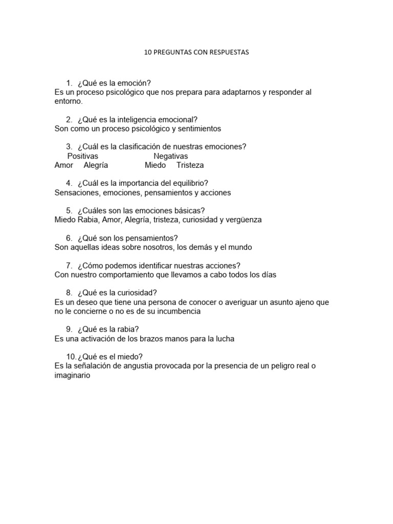10 Preguntas Con Respuestas | PDF
