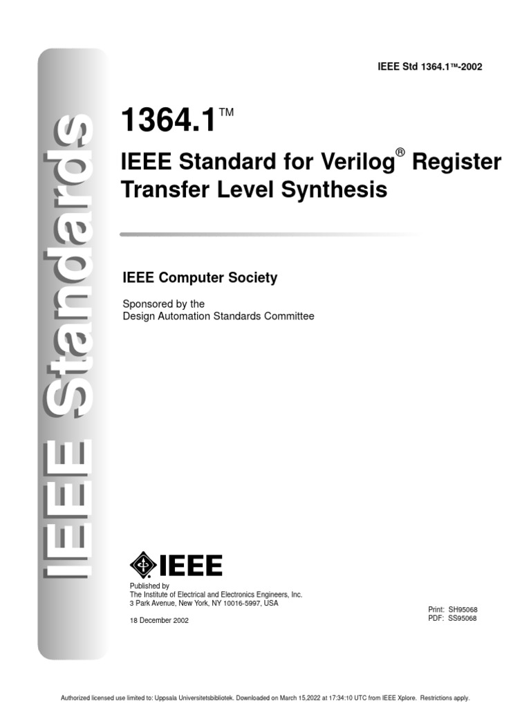 13641-2002 Verilog Synthesis LRM | PDF | Hardware Description Language ...
