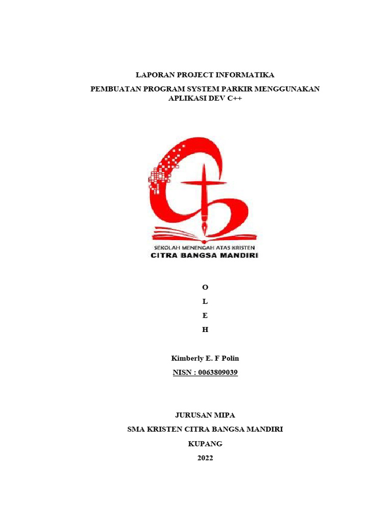 Laporan Project Informatika - Kimberly Polin | PDF
