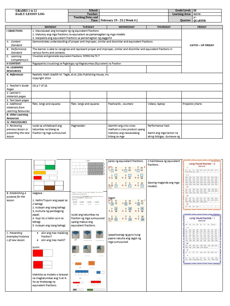 DLL - Math 3 - Q3 - W4 | PDF