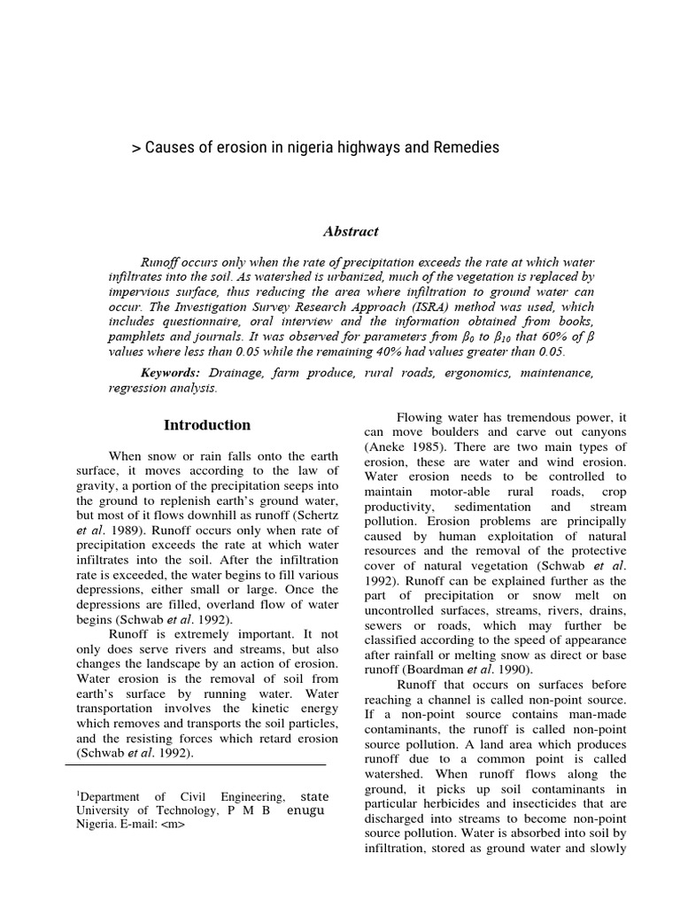 13 4 6surface Runoff Pdf Errors And Residuals Surface Runoff