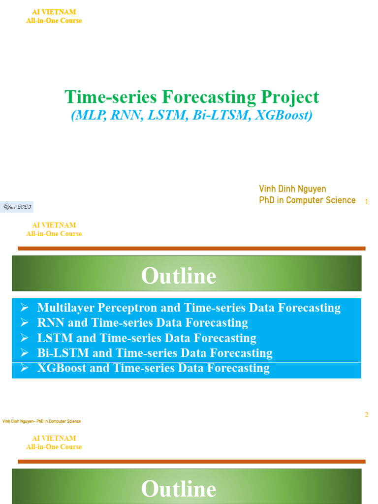 Timeseries Forecasting Project - Slides | PDF | Artificial Intelligence ...